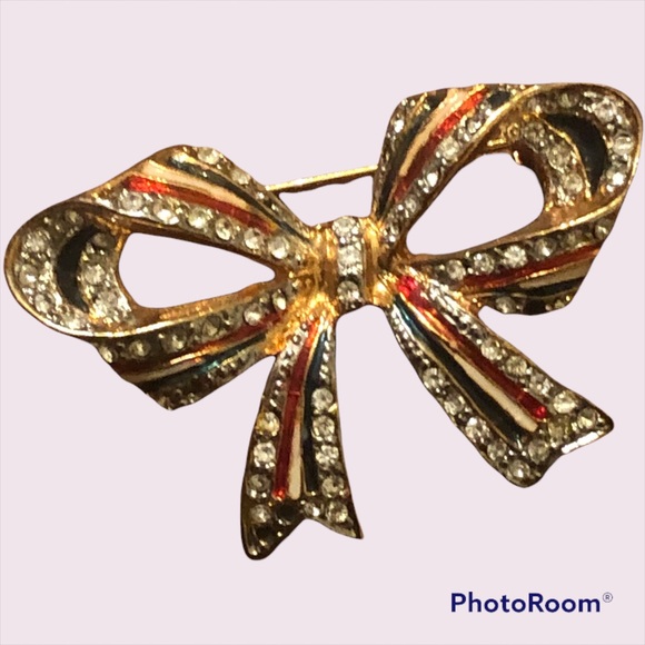 Jewelry | Vtg American Flag Bow Pin | Poshmark